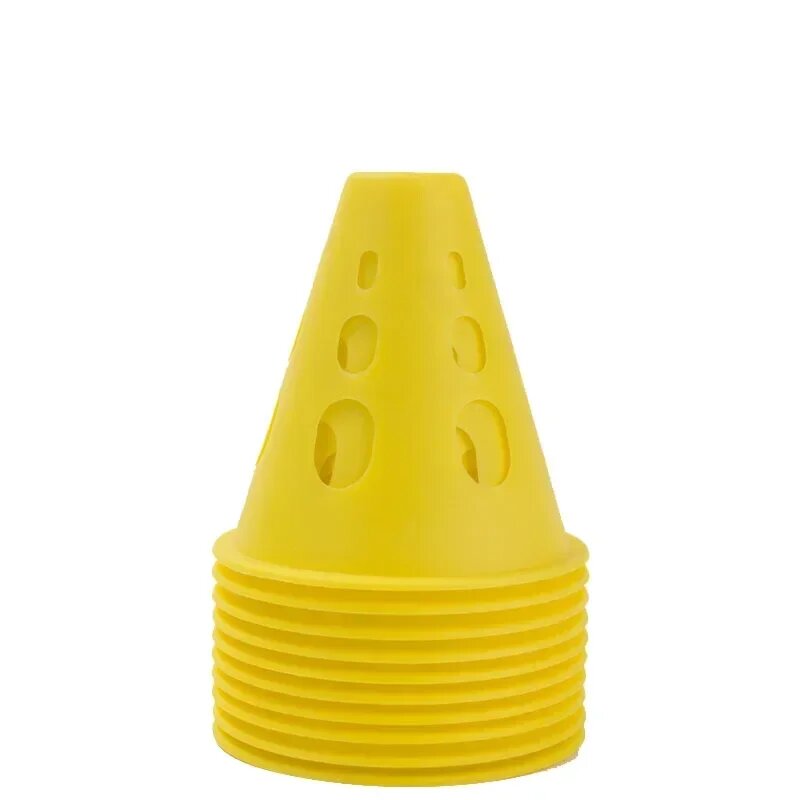 10 шт. ветрозащитные роликовые конусы SMHXIANGQIANJIN для футбола Желтый, Yellow-10pcs