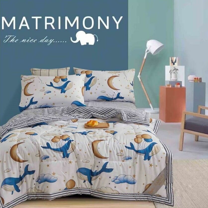 Детское постельное белье с одеялом, 1,5 спальное, наволочки - 50х70 (2 шт.)