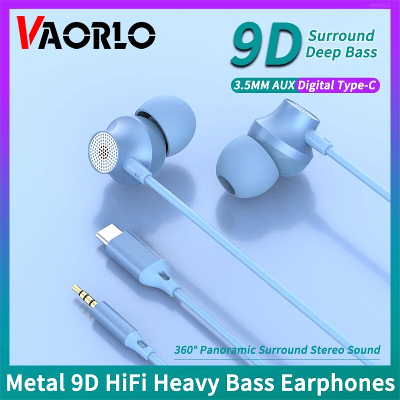 Type-C наушники VAORLO A609 White — фото 1