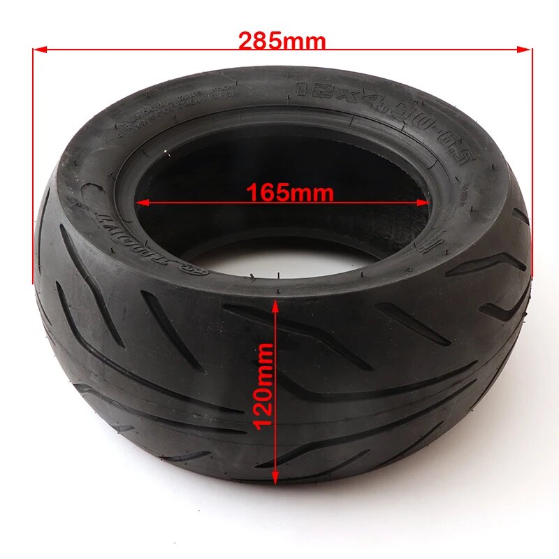 Высококачественные вакуумные шины 10x4.50-6 12x4.50-6,5 бескамерные шины для электрического скутера, запчасти для электрического велосипеда, дорожных колес B-12x4.50-6.5