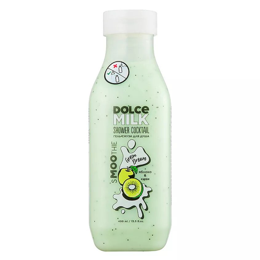 DOLCE MILK Гель-смузи для душа «грин дрим», 400 мл