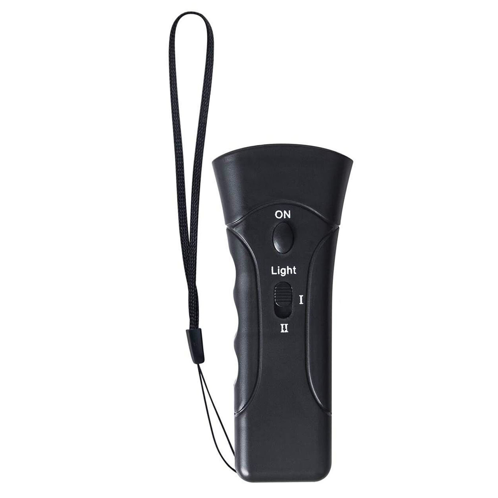 Устройство контроля лая собаки Портативный светодиодный фонарик с двойной головкой Ультразвуковой сдерживающий лай собаки для обучения Черный