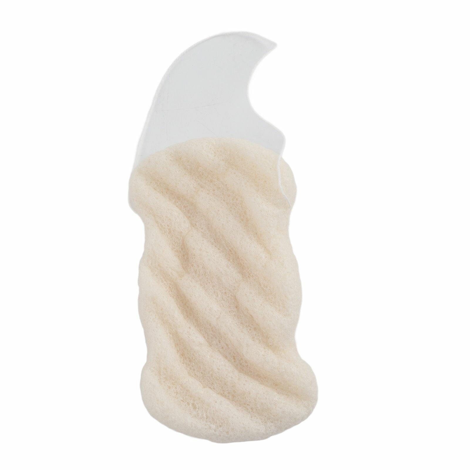 Большой спонж для лица и тела с длинными волнами из конняку, натуральный уход за сухой кожей, мягкий, отшелушивающий, тип Flutter 01#