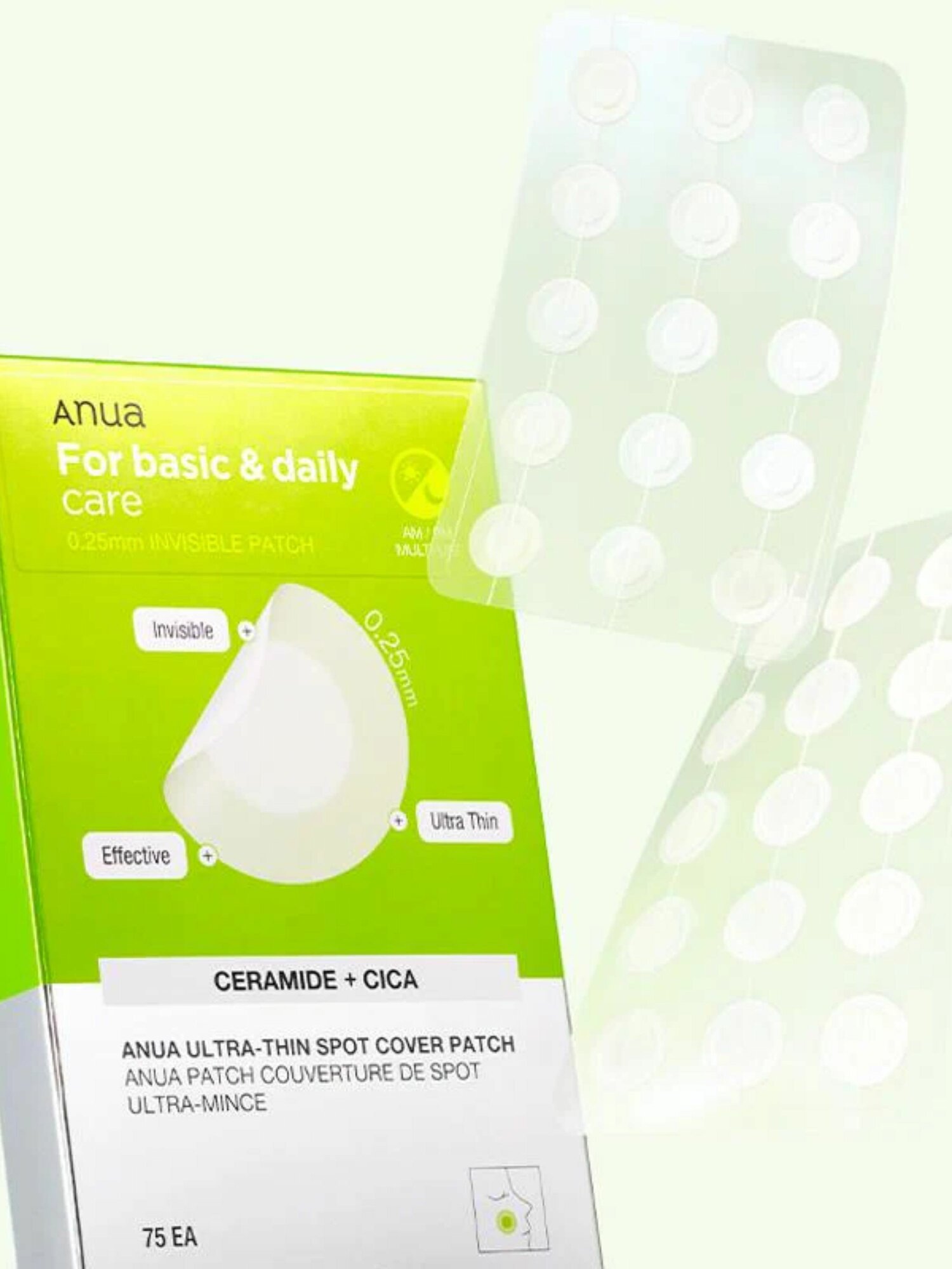 Патчи от прыщей Anua Ultra-Thin Spot Cover Patch для лица 75 шт. — фото 1