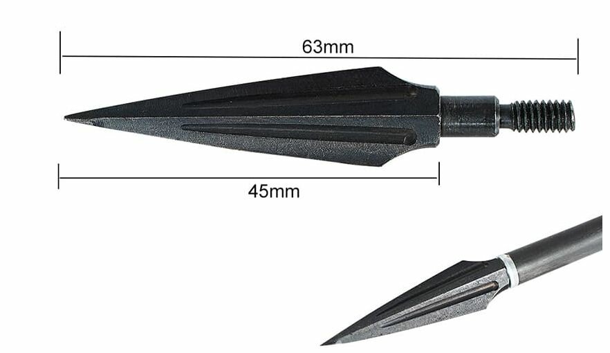 Наконечники для стрел из высокоуглеродистой стали (3 шт)