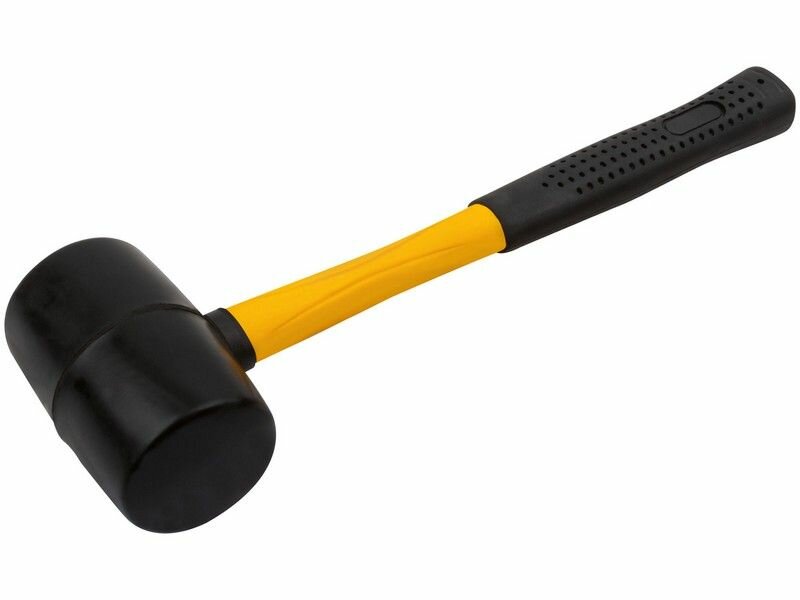 Киянка резиновая 70мм (680гр) фиберглассовая ручка (15/30)