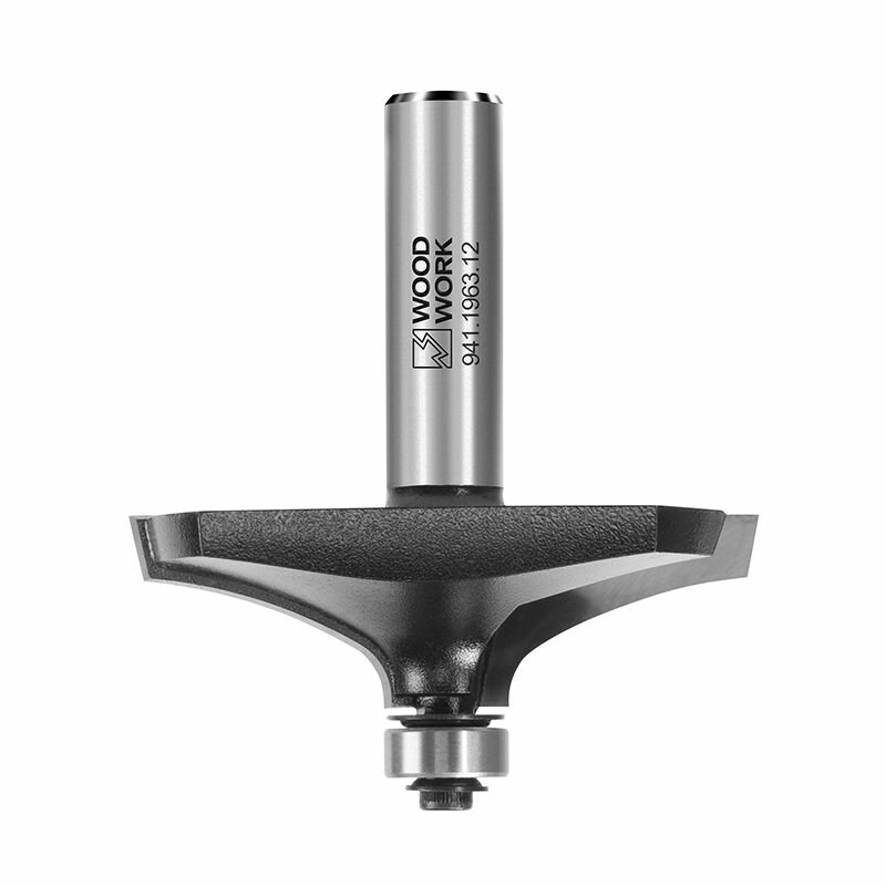 Фреза для поручня и края столешниц с тефлоновым покрытием ( проф серия) D 63,5мм х 19мм х 72мм хв.12мм