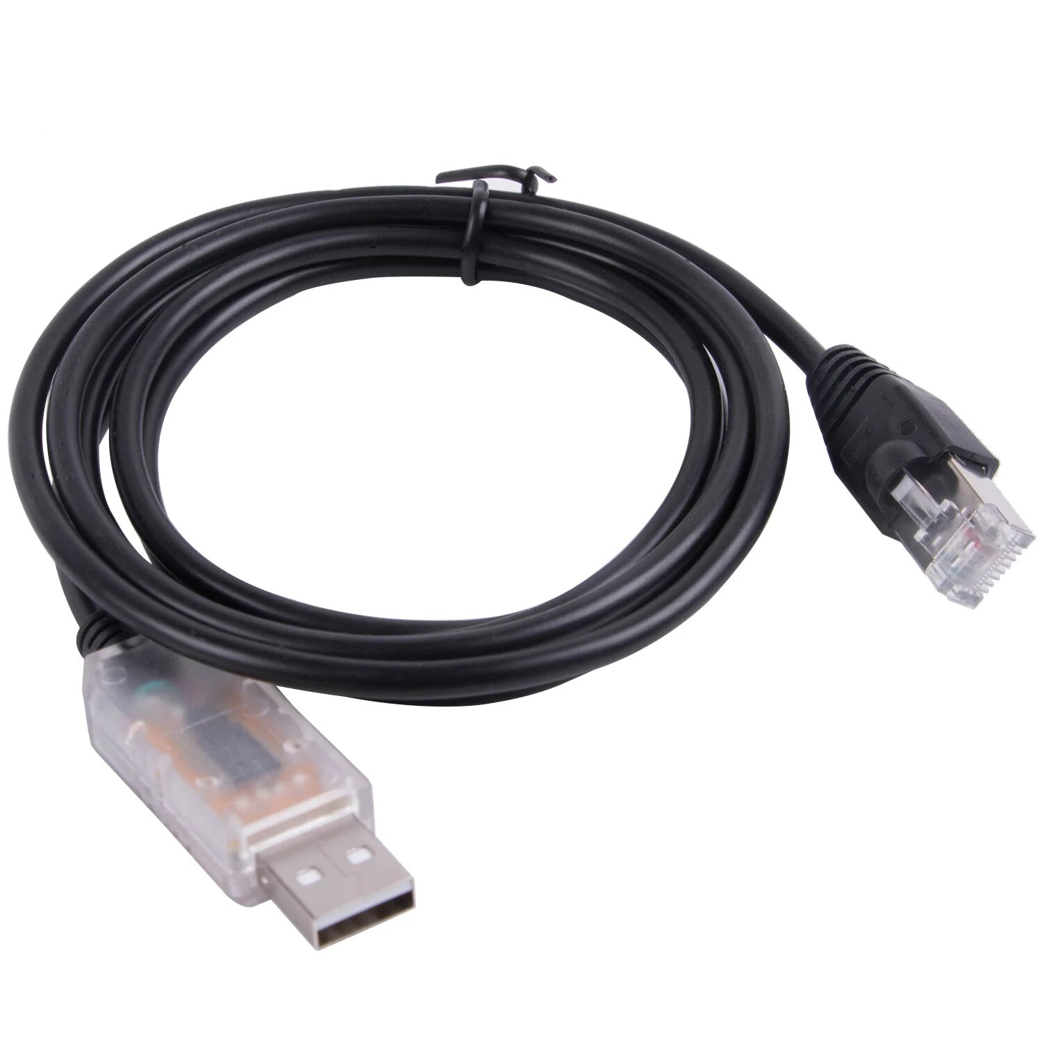 USB-RJ45 FTDI FT232RL кабель 3.0M, прозрачный