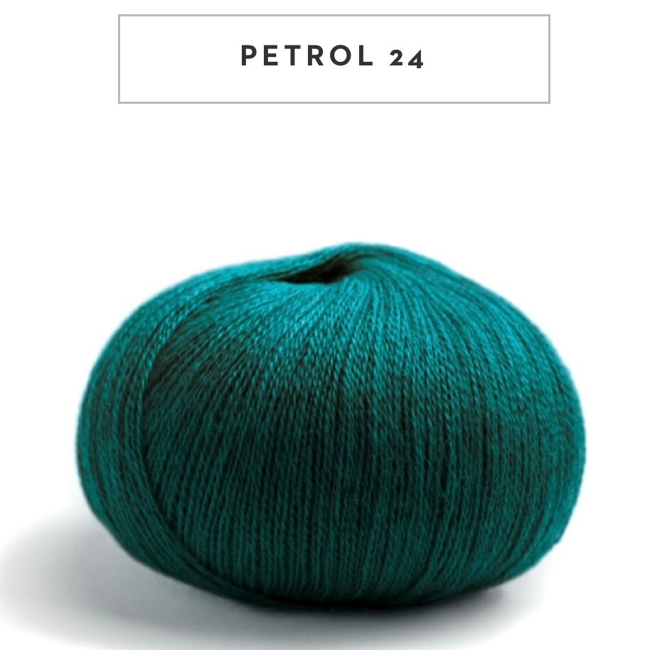 Piura /Пиура/ пряжа Lamana, 100% бэби альпака, 50г/400м (24, petrol (петроль), бирюзовый)