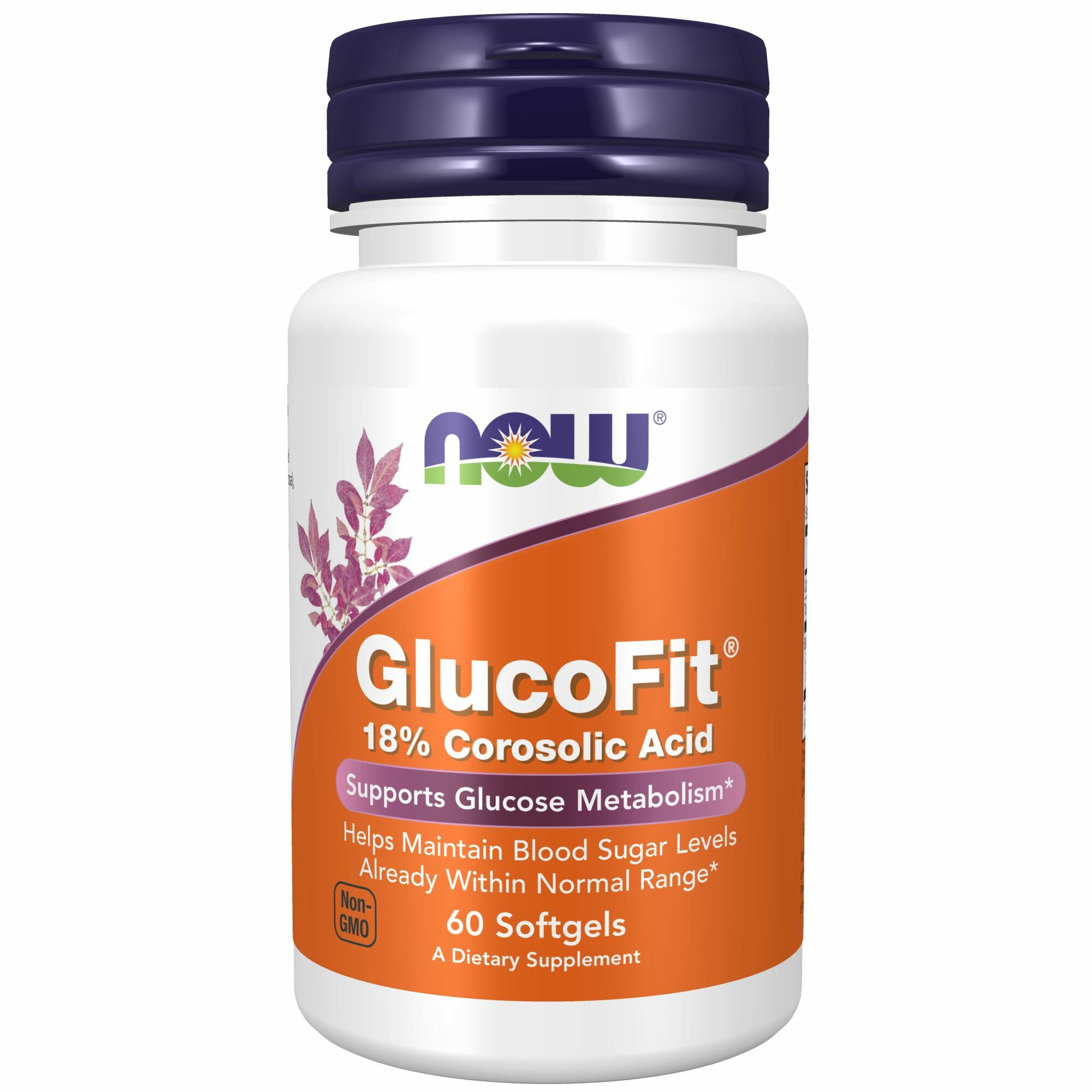 NOW Glucofit, Экстракт листа банабы, 60 капсул