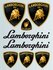 Термонаклейки LAMBORGHINI DTF, для одежды, DTF, 8 штук, логотипы машин