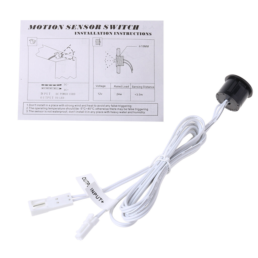 DC12V Светодиодное Освещение Датчик Движения Ручной Диммер PIR Инфракрасный Переключатель Датчика Движения Светодиодные Ленты Сенсорный выключатель