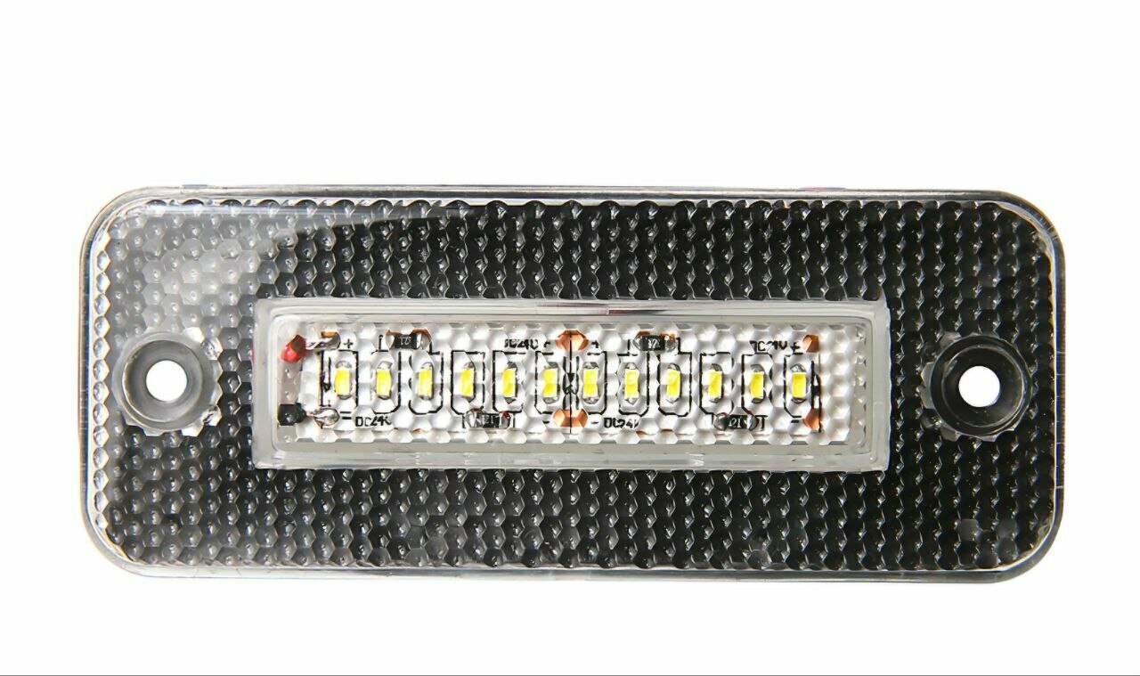Катафот автомобильный, светодиодный, белый, 163, 24 В, LED, 1 комплект