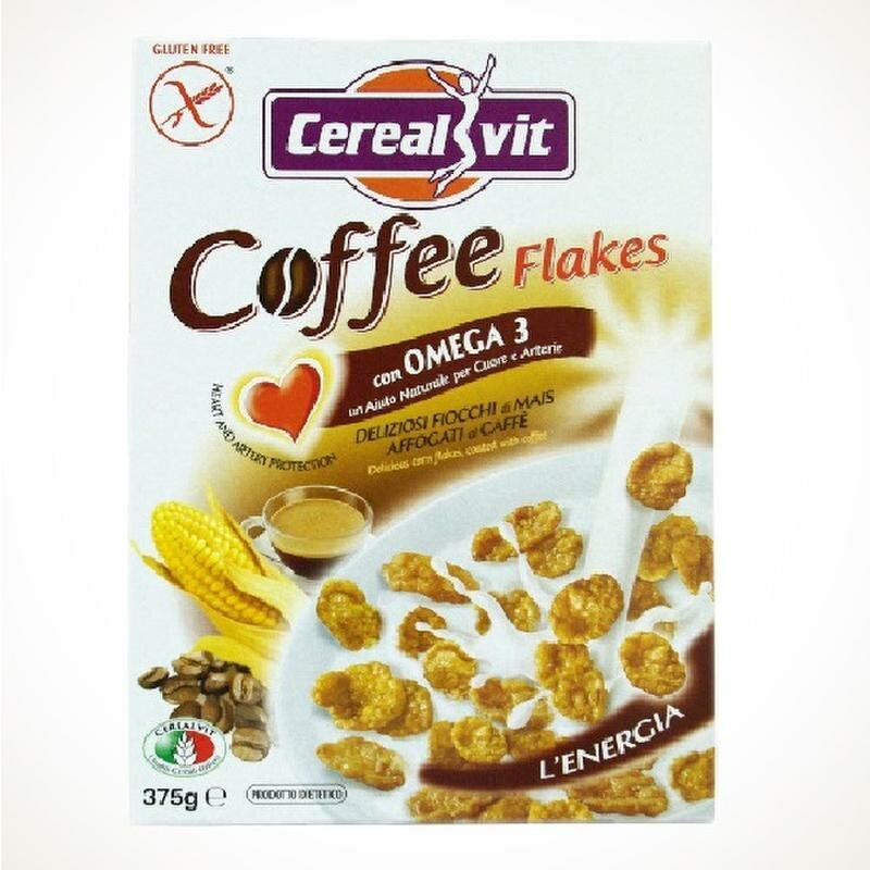 Хлопья кукурузно-кофейные безглютеновые, обогащенные Омега-3 БИО CEREALVIT 375 г