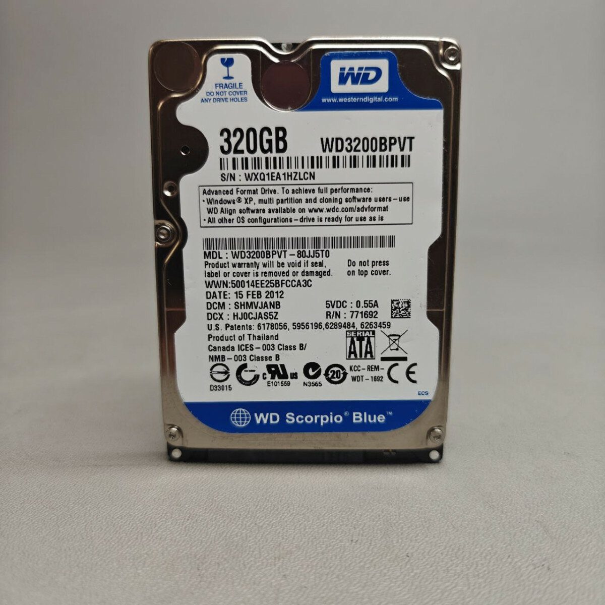 Жесткий диск Western Digital WD3200BPVT 320Gb