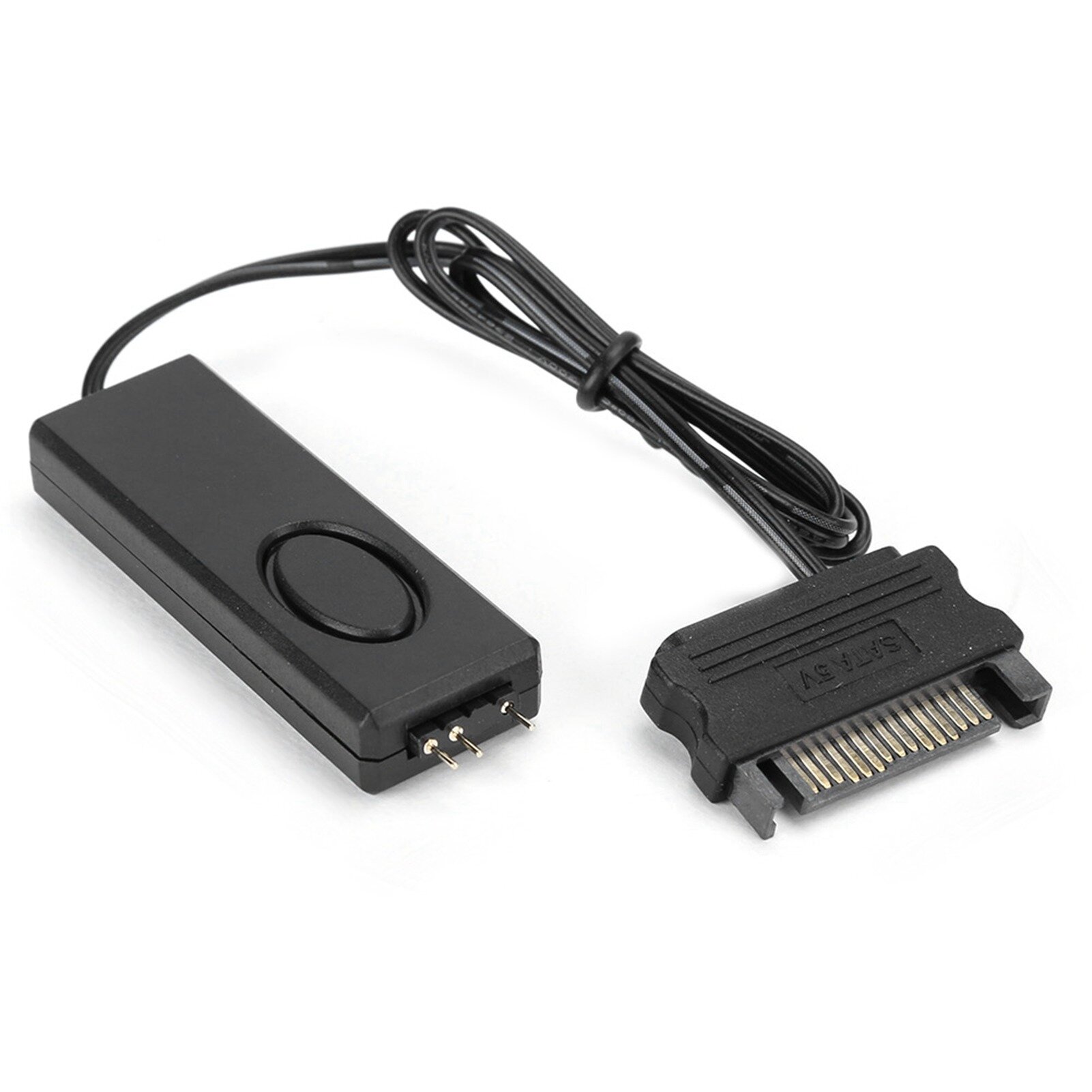 Контроллер RGB ARGB 5V, радиочастотный пульт, питание SATA, черный