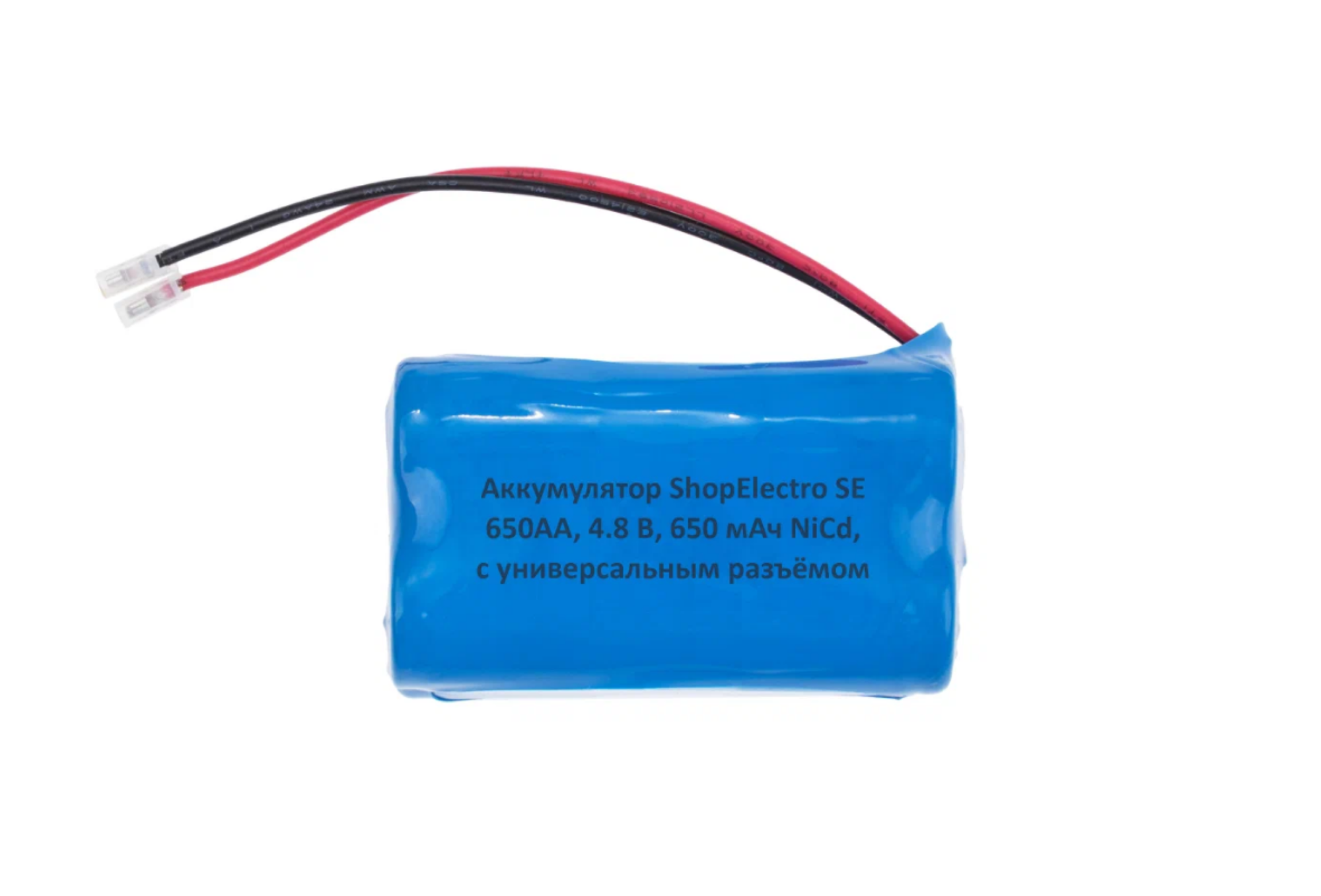 Аккумулятор ShopElectro SE 650АА, 4.8 В, 650 мАч/ 4.8 V, 650 mAh, NiCd, с универсальным разъёмом (2)