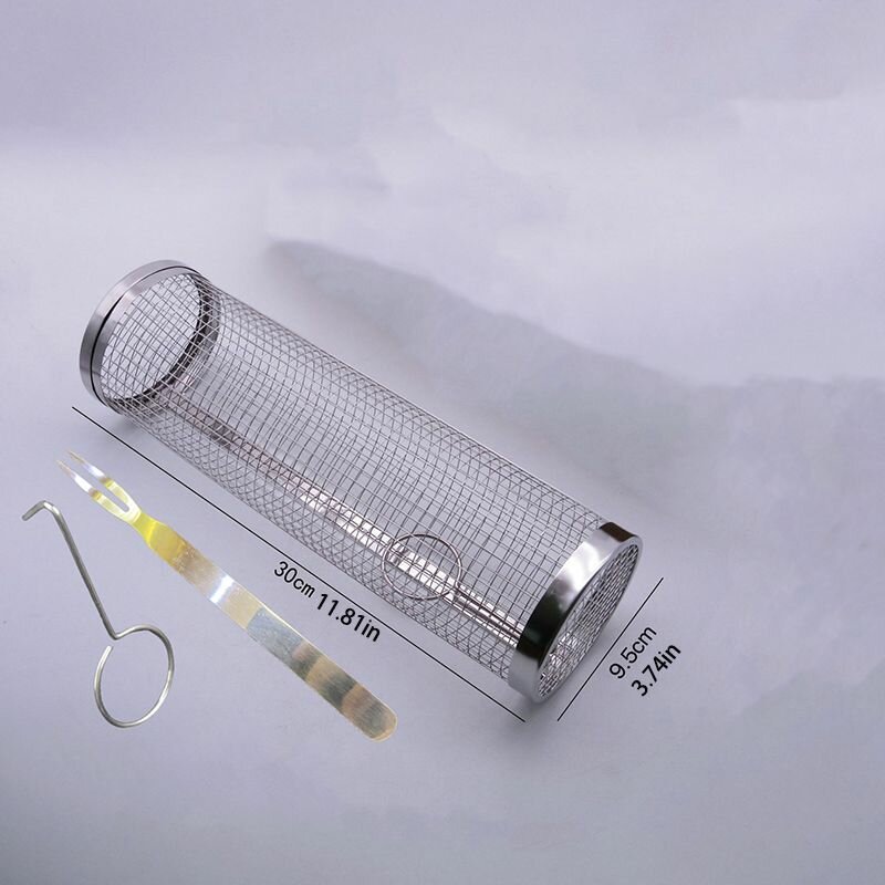 Универсальная корзина для гриля с крышкой для мяса, рыбы, овощей и десертов, совместима с газовыми, угольными и электрическими грилями