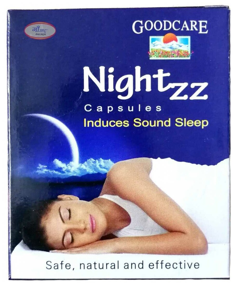 Найтз Гудкейр Байдьянат при бессоннице, беспокойстве Nightzz Goodcare Baidyanath 60 шт.