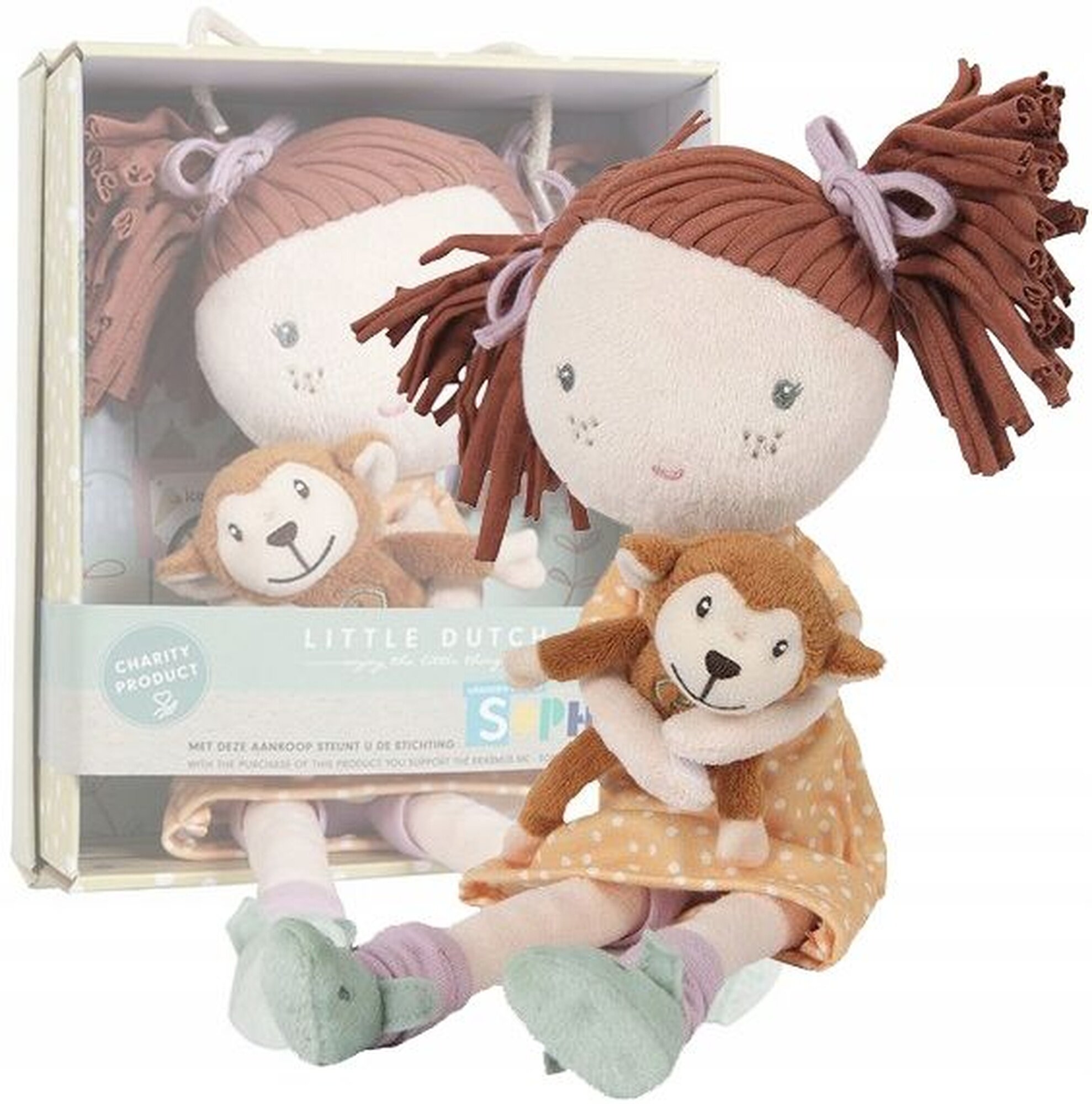 Мягкая игрушка Little Dutch Sophia - Мягкая кукла-обнимашка София 35 см - Little Dutch LD4526