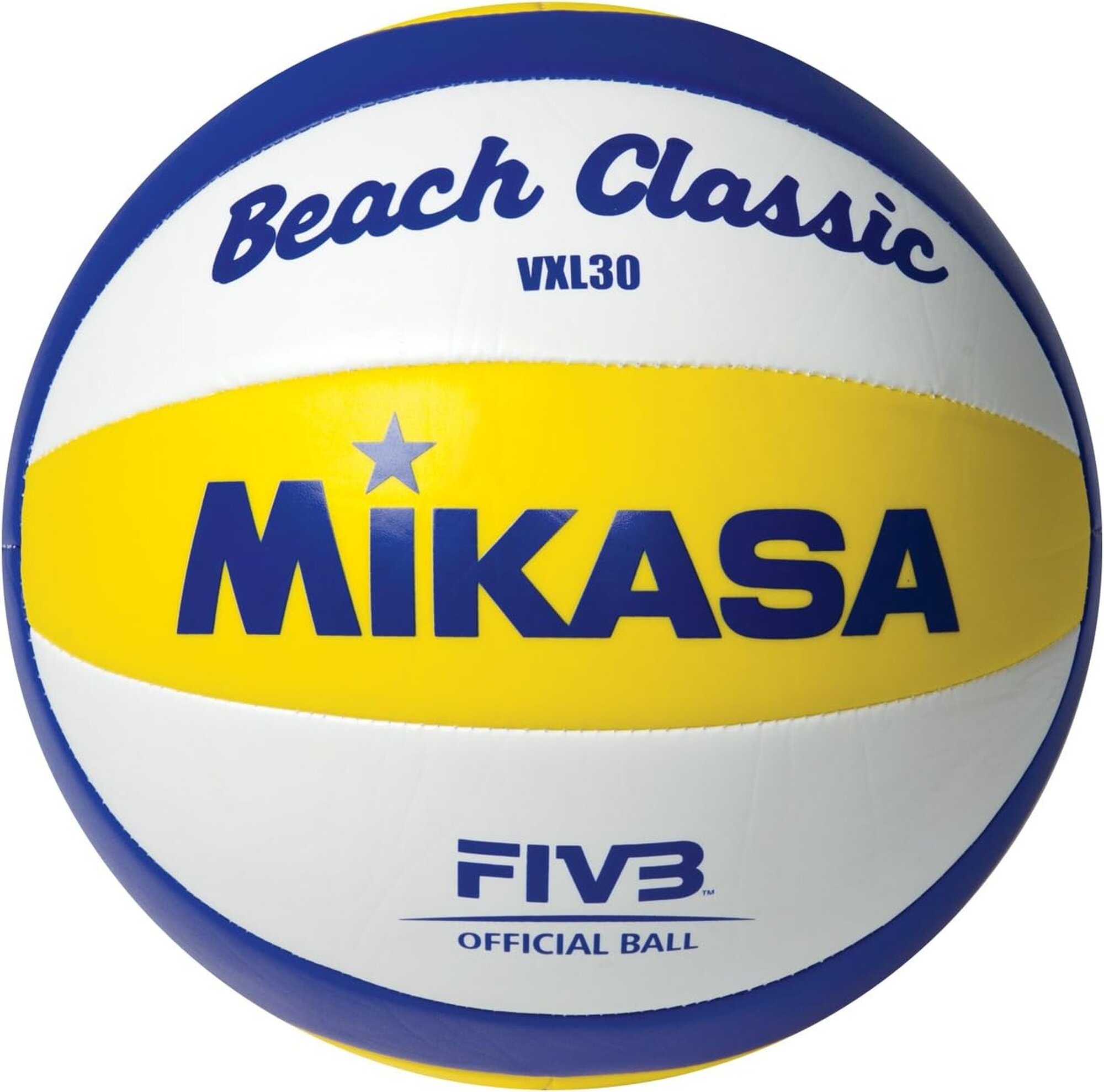Мяч волейбольный тренировочный MIKASA Beach Classic VXL30 , Цвет: синий/желтый/белый