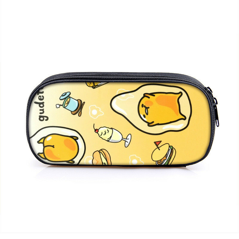 Egg yolk gudetama cartoon pen holder with durable nylon construction for students and professionals style 12