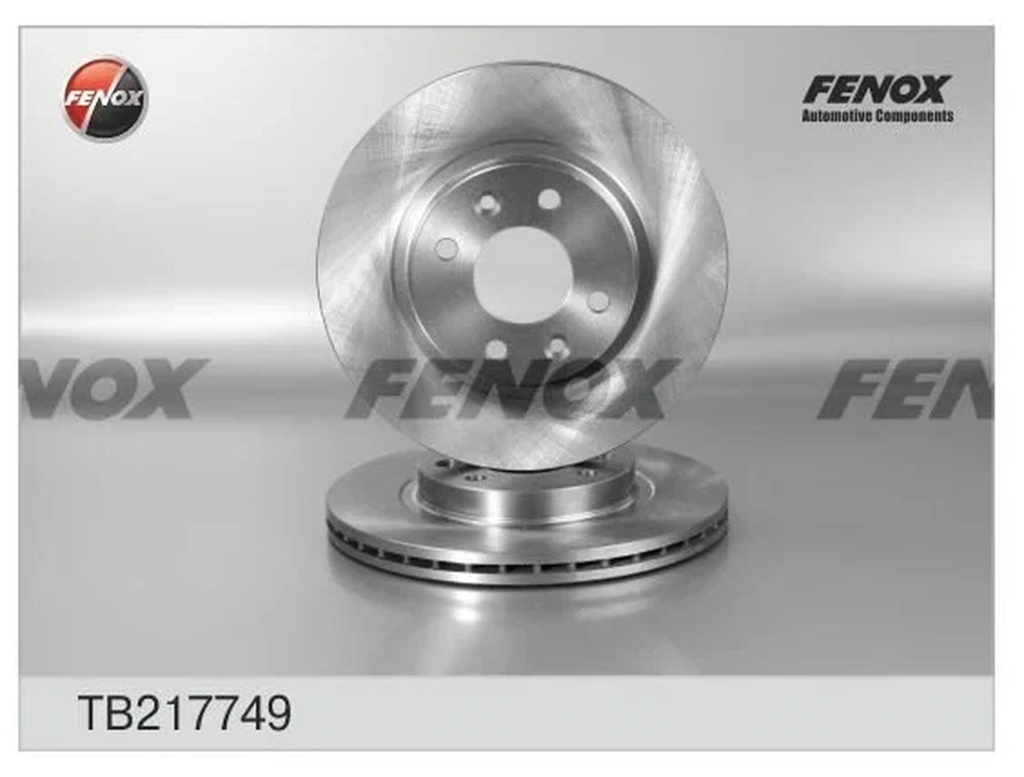Тормозной диск FENOX TB217749, для Renault Logan, Sandero, Largus, Nissan Kubistar, Dacia Sandero