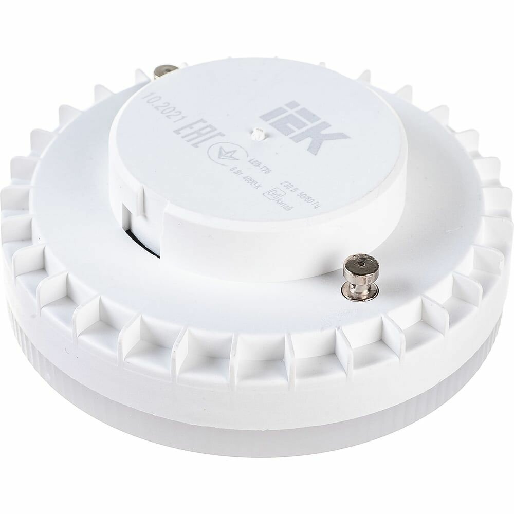 Лампа светодиодная 6Вт T75 таблетка матовая 4000К нейтр. бел. GX53 540лм 230-264В IEK LLE-T80-6-230-40-GX53