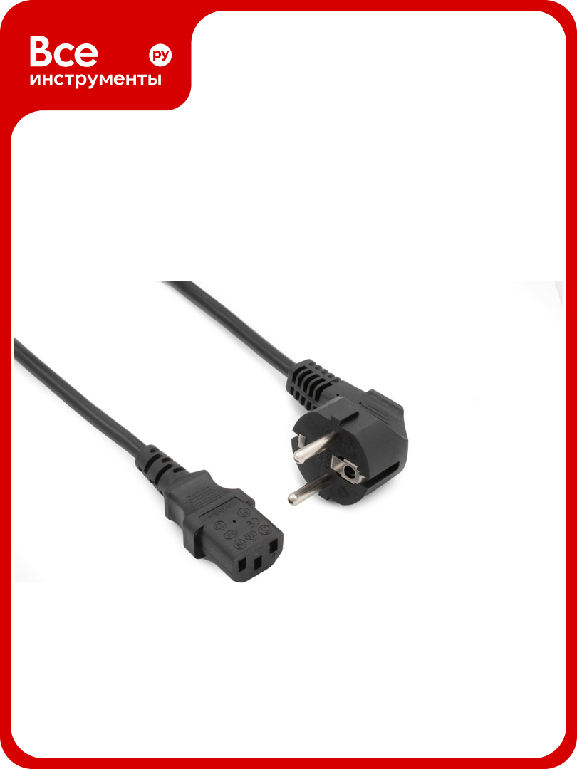 Кабель, A1, питания A1 1 м, С, 3x1 мм², 2200 Вт, черный A1-PC1-C13-C14-1M, подключения компьютерного, предназначен
