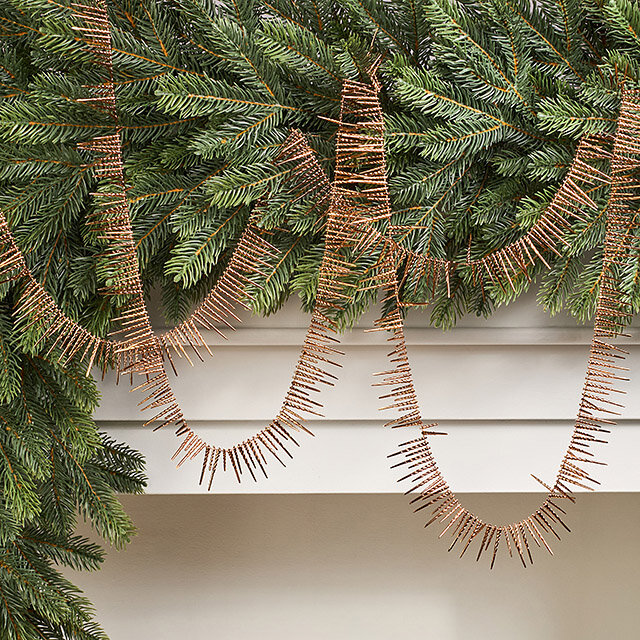 Бусы на елку Винтажная бахрома 270 см, шоколадный, пластиковые, Winter Deco, 1001147