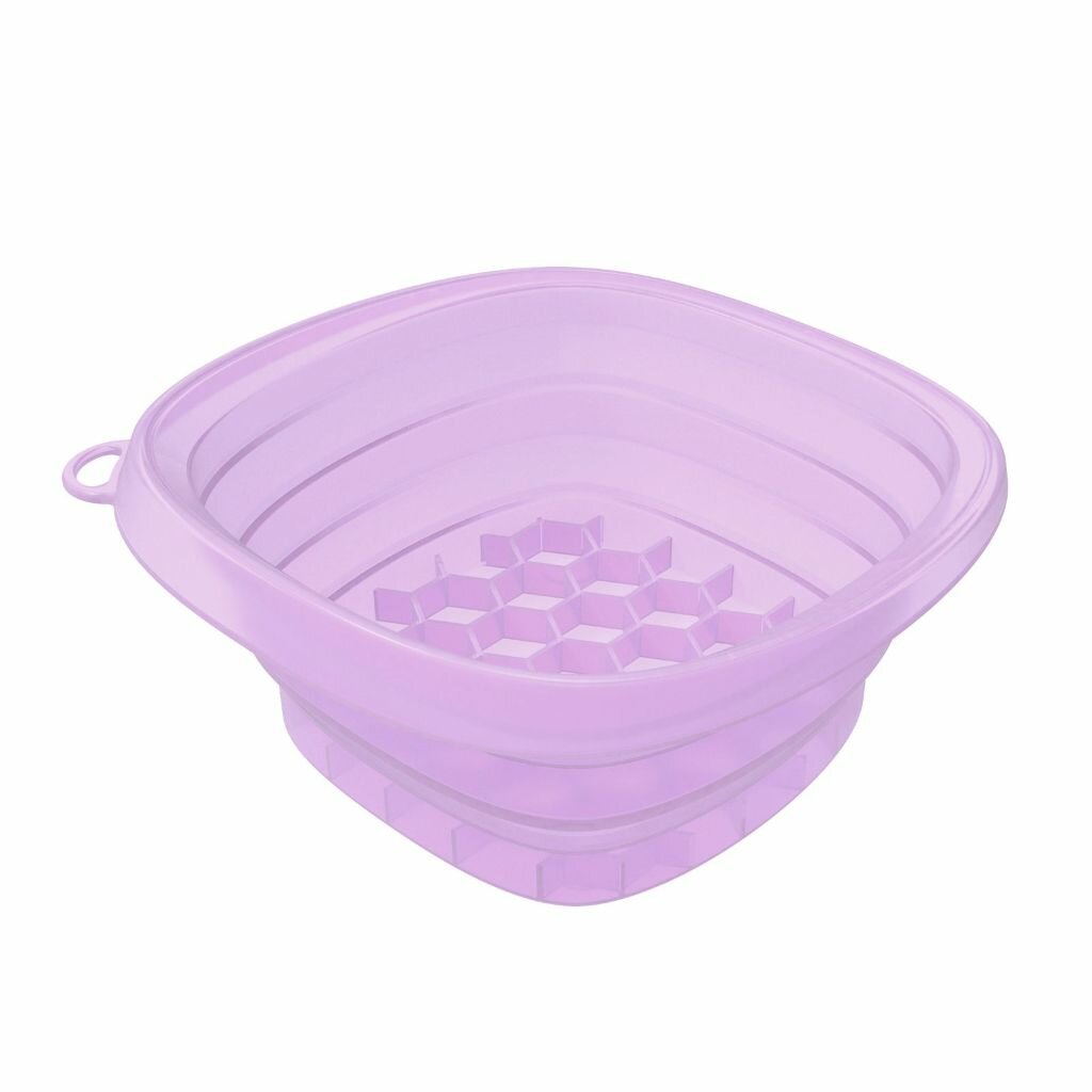 Складная раковина для умывания со льдом ухода за лицом-прозрачный фиолетовый