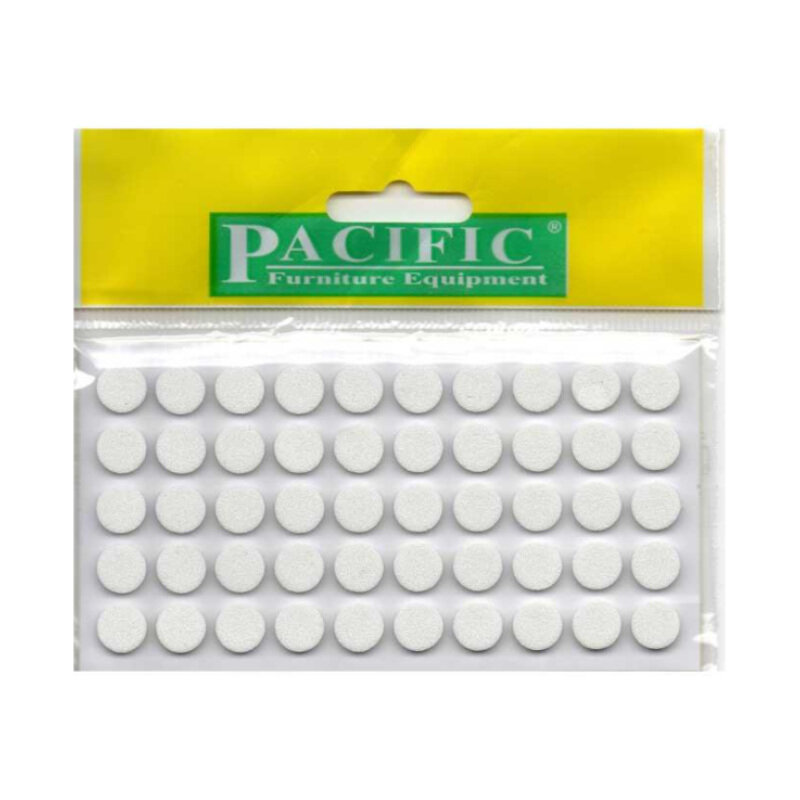 Амортизатор (демпфер) для мебели, круглый 10х2мм белый "PACIFIC"