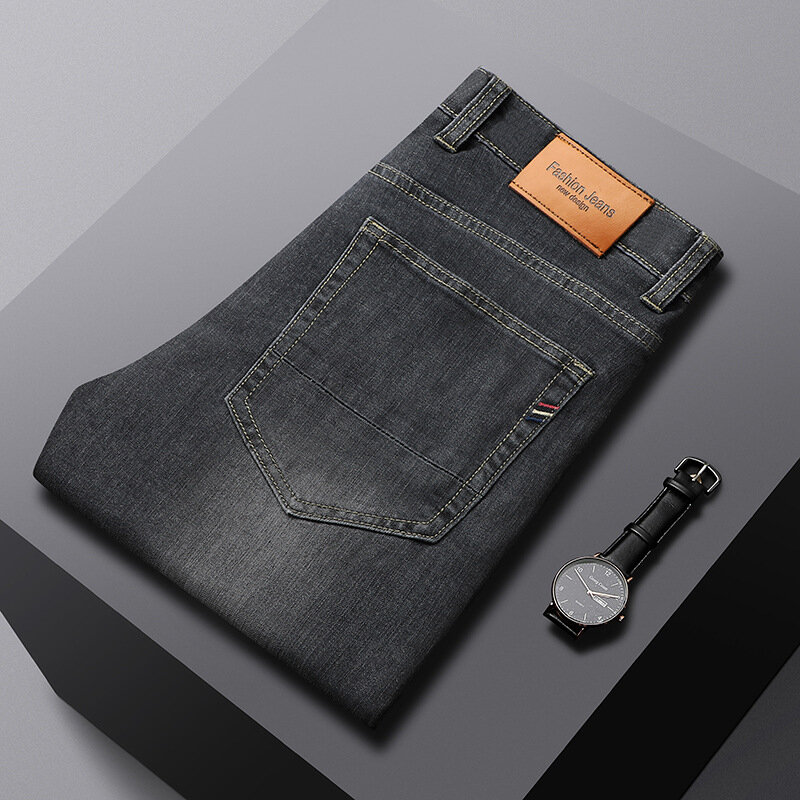 Мужские джинсы Чистый цвет / прямые B1, LI Mall талии_33