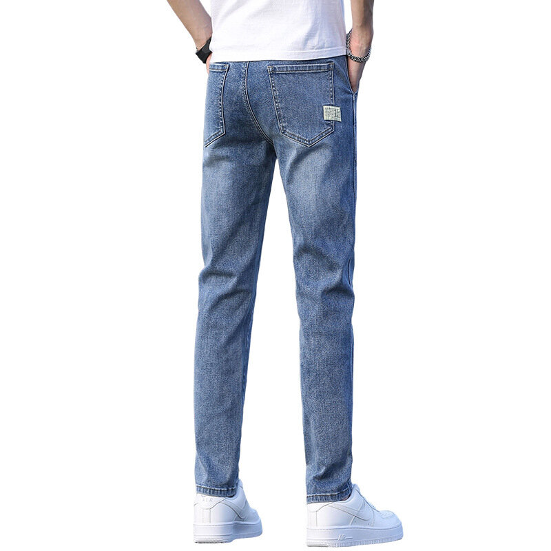 Мужские джинсы Чистый цвет / прямые B1, LI Mall талии_33