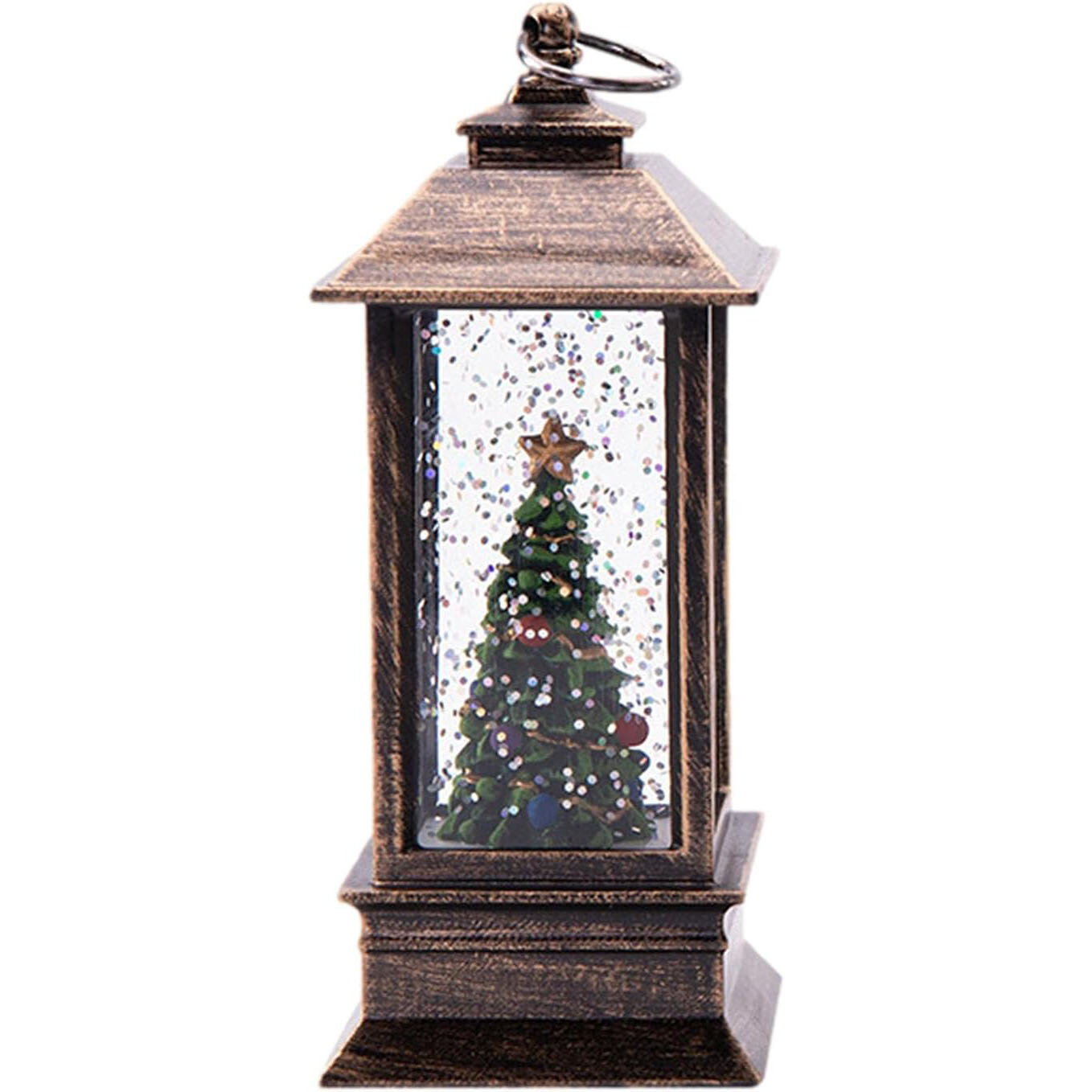 Люстры для Рождества на улице | Рождественская декоративная люстра с свечой - лампа с безжарной свечой на батарейках, декоративные водонепроницаемые подвесные люстры, материал ПВХ, размеры около 13x6x6 см, 1 шт в упаковке (включает 3 кнопочных батарейки)