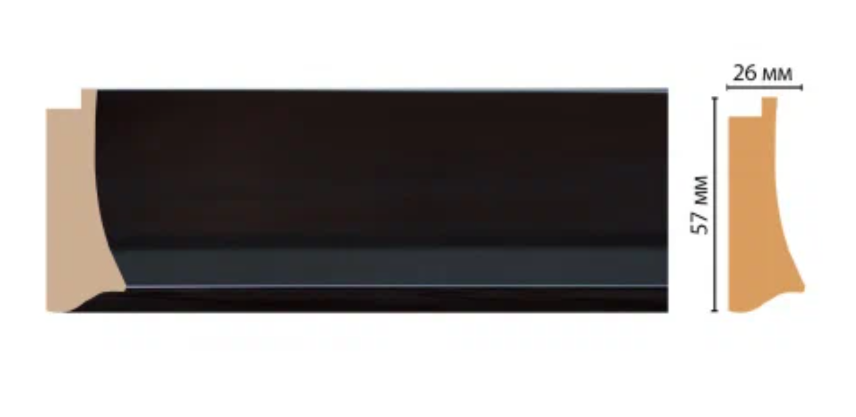 Багет Decomaster 553-195 В57х26хД2900 мм / Декомастер.