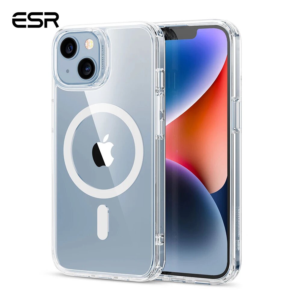 Магнитный чехол ESR для iPhone 16/15/14 Pro Max для iPhone 16/15/14/13/16e, защитный чехол с мощной задней крышкой HaloLock для iPhone 15 Pro Max, Clear