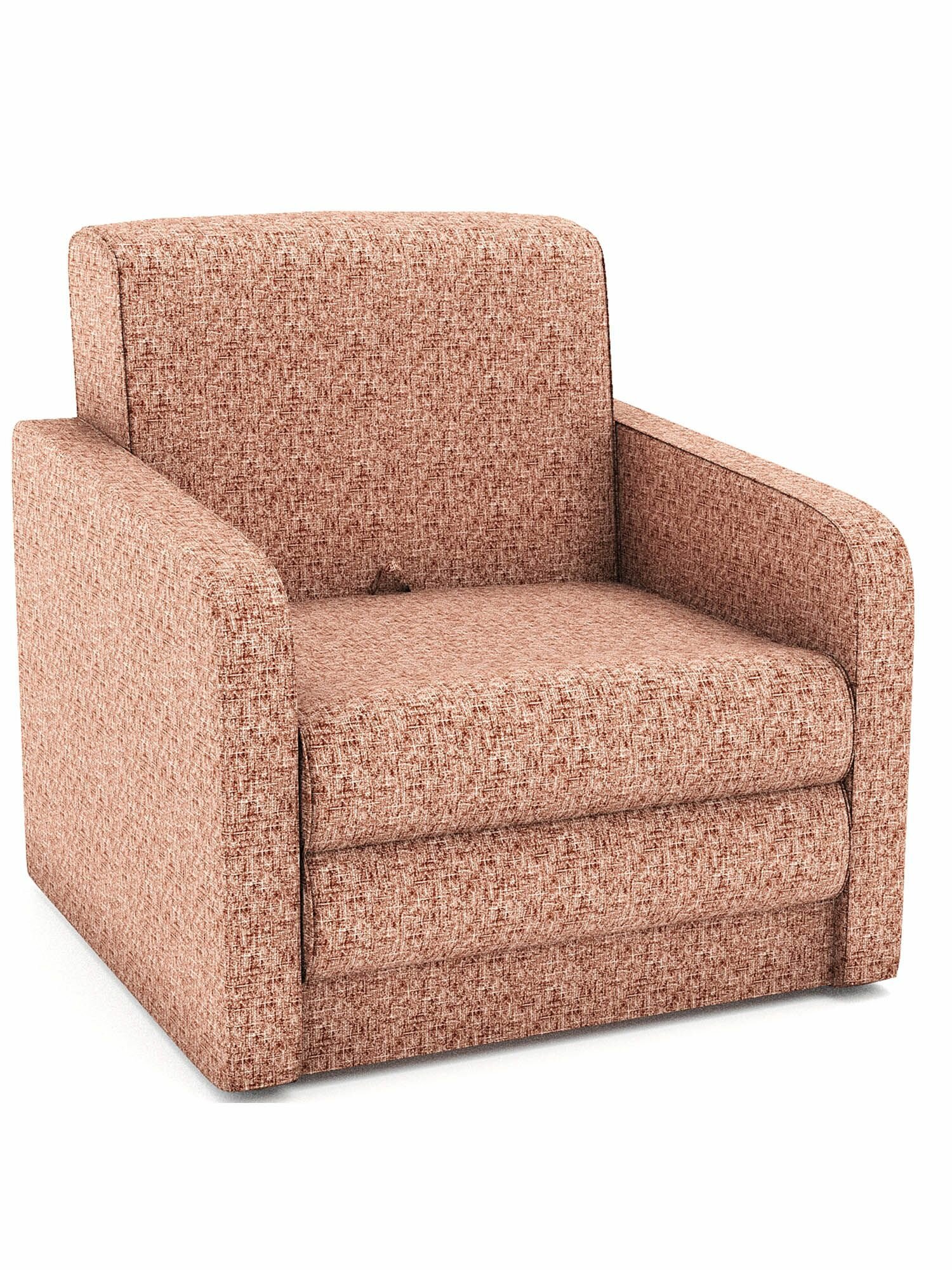 Кресло-кровать раскладное 70 см, мягкие локти, флок №70 / олмп