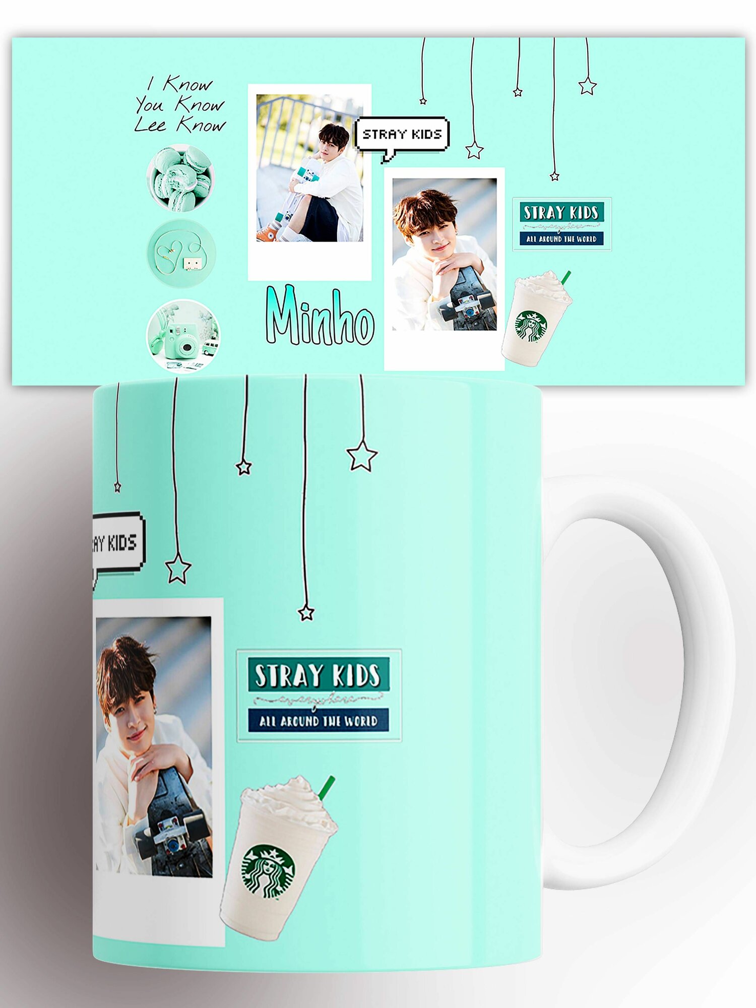 Кружка Стрей Кидс Stray Kids K POP Ли Мин Хо 330 мл