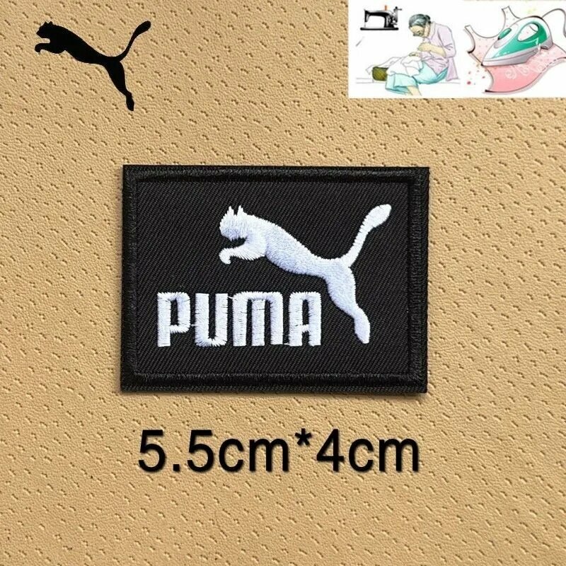 PUMA Вышитая нашивка из Липучка размеры55*40мм