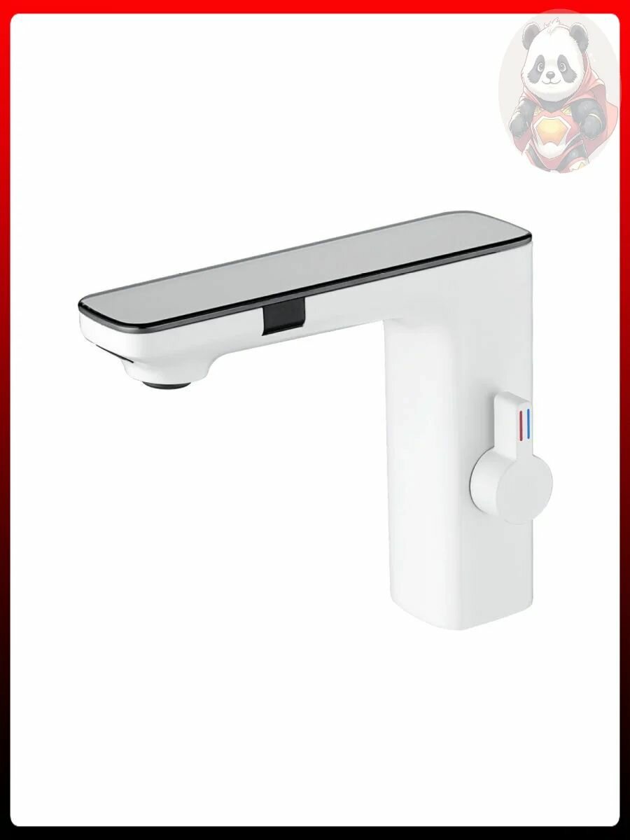 Инфракрасный сенсор + Горячая/Холодная вода + Дисплей температуры Умный смеситель для раковины с автоматическим датчиком, светодиодный индикатор, экономичный бесконтактный кран для ванной комнаты