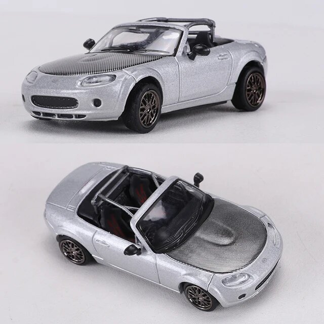 DCT 1/64 Mazda MX5 MX-5 Alloy Racing Car Литые игрушечные машинки Модель автомобиля Миниатюрная масштабная модель автомобиля для детей