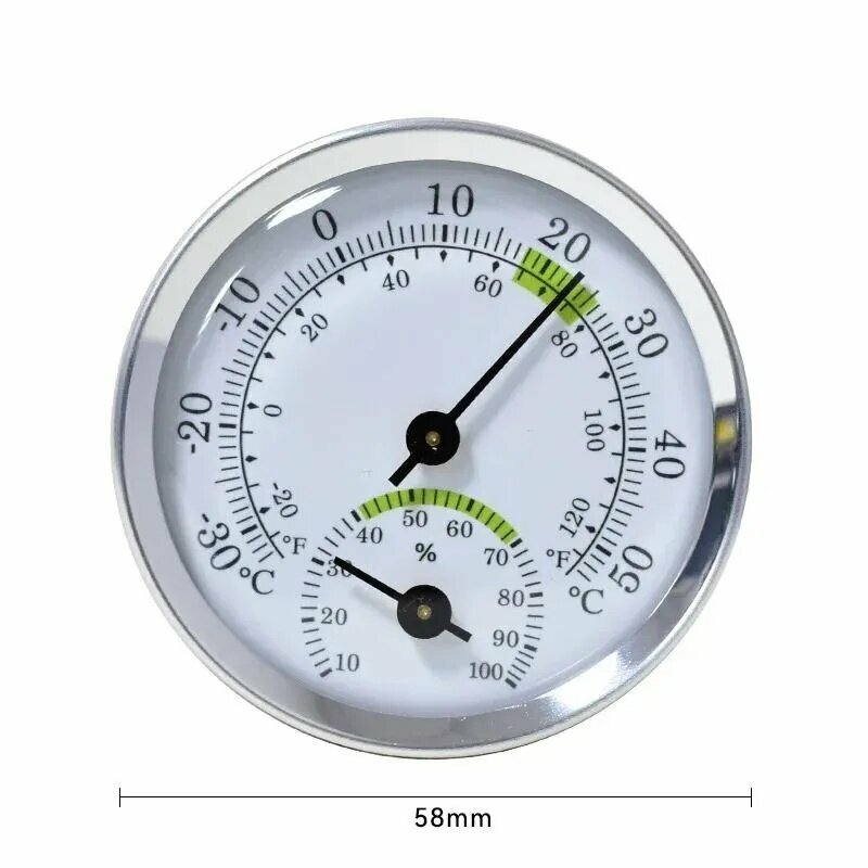 Стрелочный гигрометр-термометр миниатюрный для измерения влажности и температуры