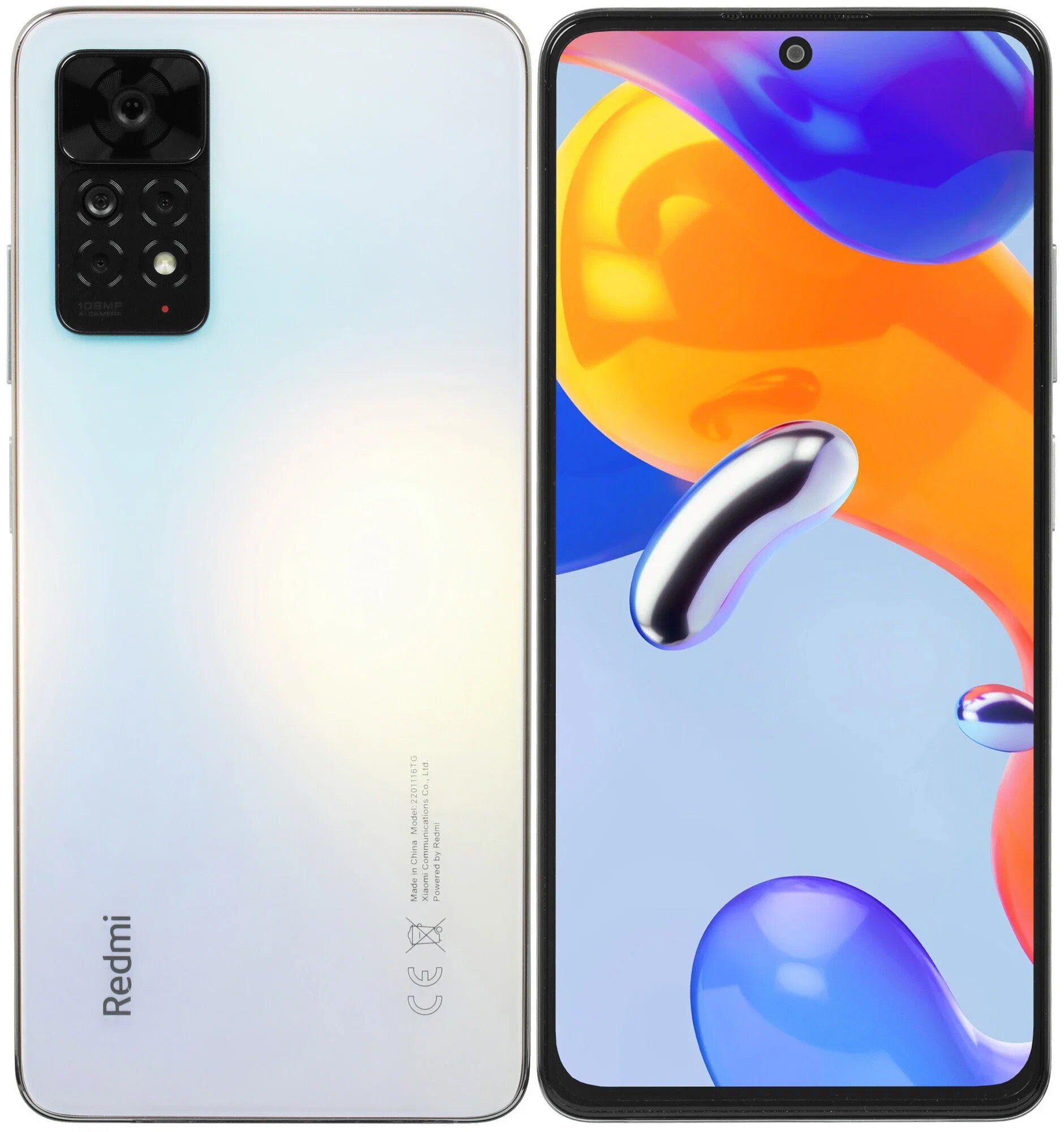 Смартфон Xiaomi Redmi Note 11 Pro + 8/256GB, Dual nano SIM, бело-голубой