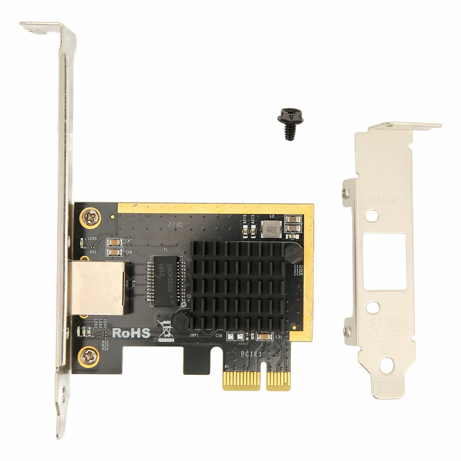 Сетевая карта PCI-E 2.5G, Base-T, полный/полудуплекс