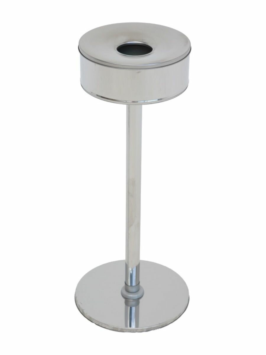 Урна-пепельница напольная уличная "ПН-250" из нержавеющей стали (хром)