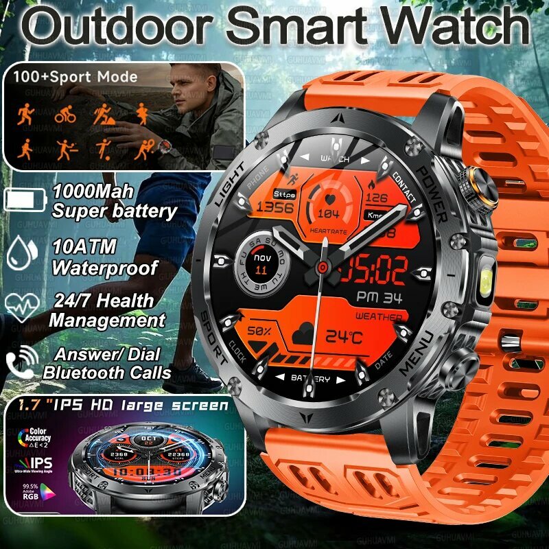 Умные часы Outdoor Smart Watch оранжевые