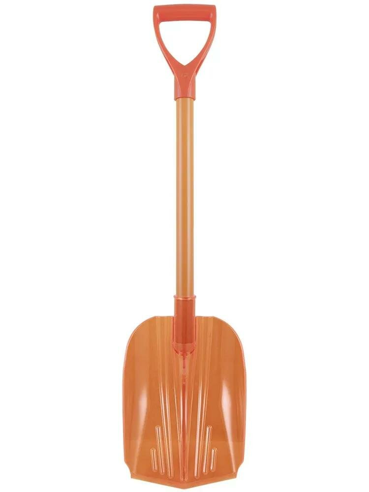 Лопата автомобильная снеговая компактная с алюминиевым черенком, V-образной ручкой, ковш из поликарбоната, ELEMENT