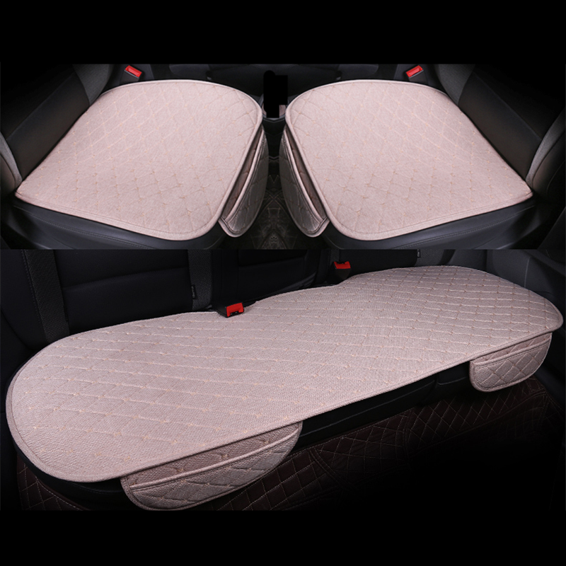 Комплект из трех накладок на автомобильные сиденья без спинки, простой и легкий в установке, подходит для всех сезонов,