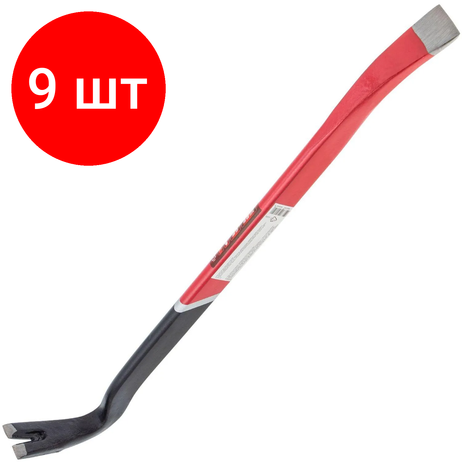 Комплект 9 штук, Лом-гвоздодер усиленный, 450х25х12 мм// Matrix 25231